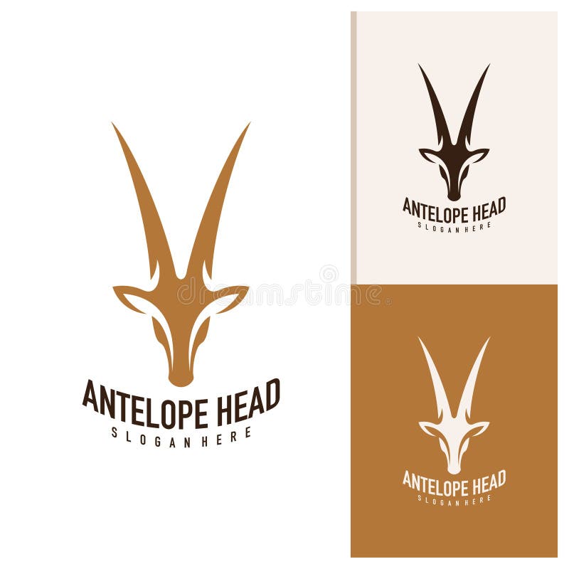 Antelope Head Logo Design Vector. Antelope Illustration Logo Concept ...