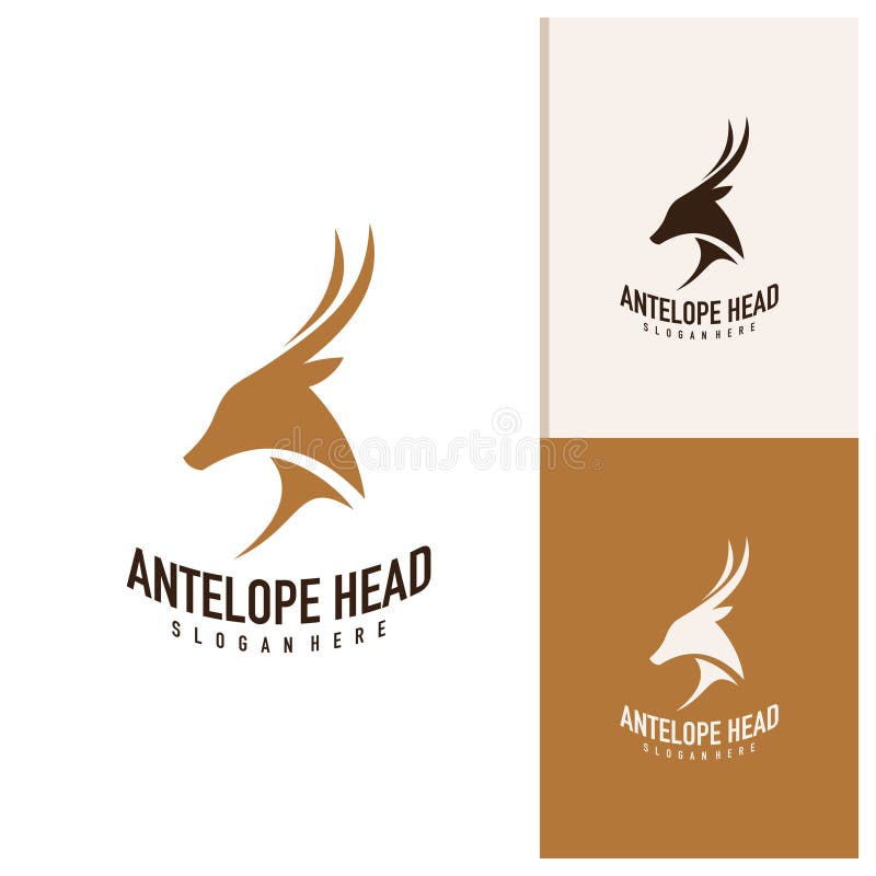 Antelope Head Logo Design Vector. Antelope Illustration Logo Concept ...