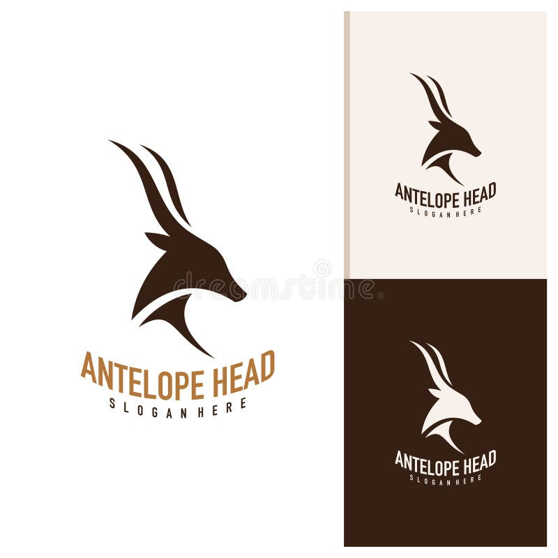 Antelope Head Logo Design Vector. Antelope Illustration Logo Concept ...