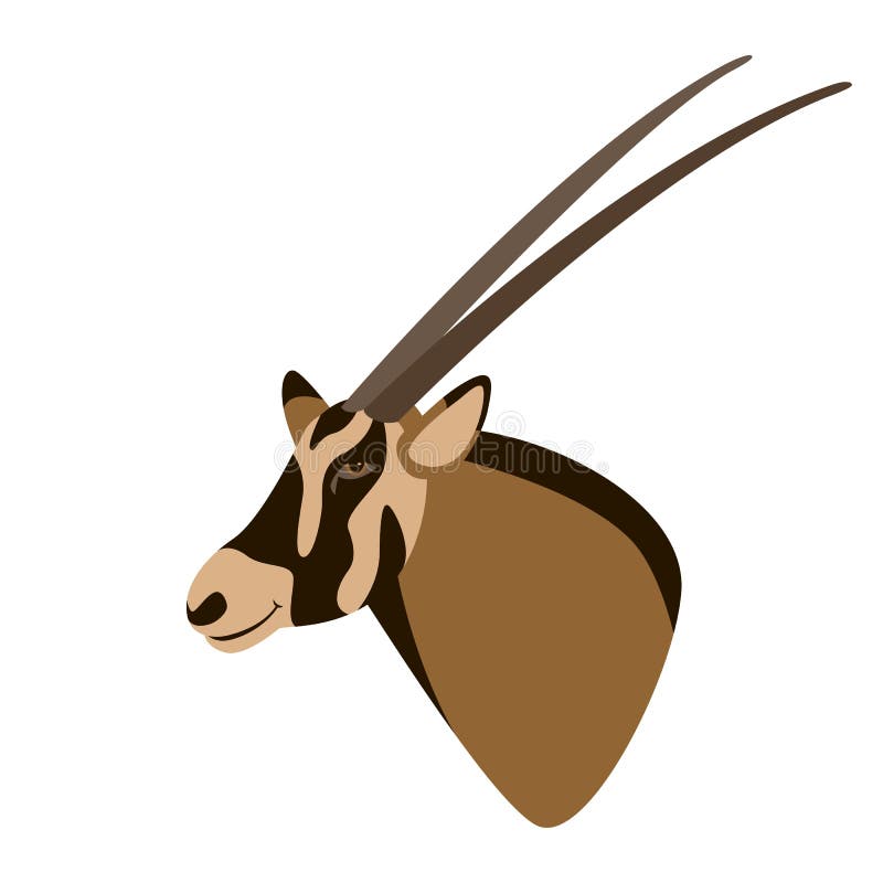 Antelope Head,vector Illustration, Flat Style, Stock Vector ...