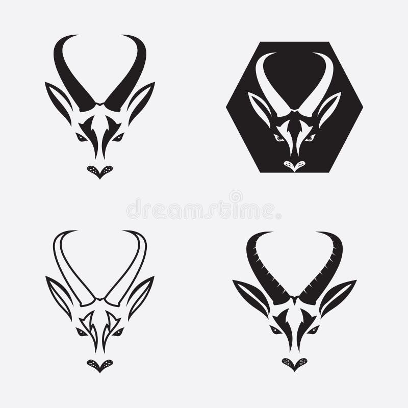 Antelope Logo Vector Illustrations Design Icon Logo Stock Vector ...