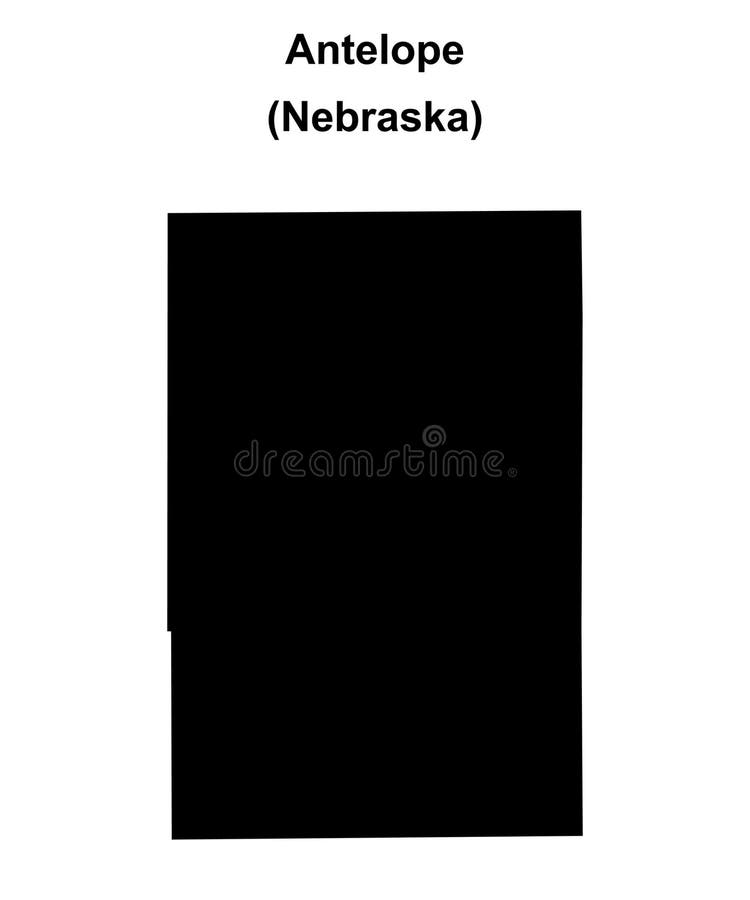 Antelope outline map stock vector. Illustration of isolated - 361725228