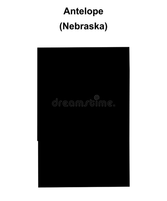 Antelope outline map stock vector. Illustration of isolated - 361725228