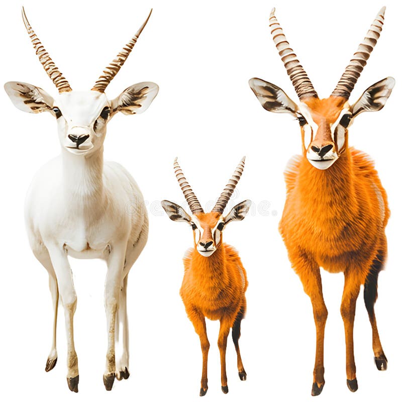 Antelope Stock Collection Wildlife Art Stock Illustration ...