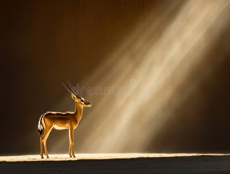 Antelopes Known for Their Agility and Speed. Standing Gracefully in ...