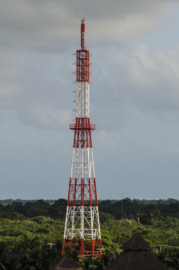 Antenna tower stock image. Image of industry, large, tall - 64751979