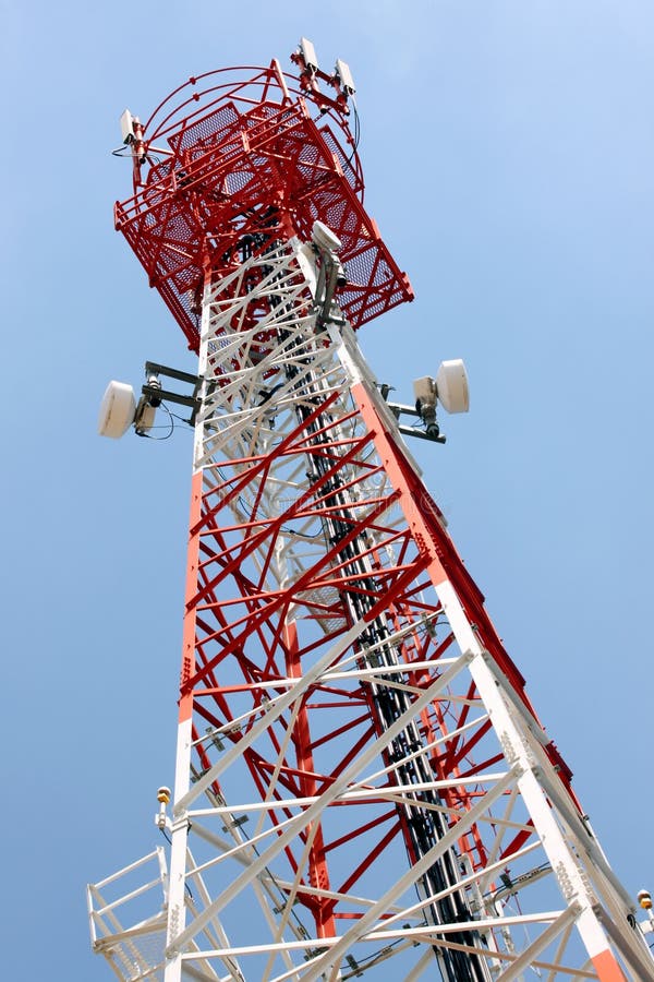 Antenna Array Phone Signal Serving. Stock Photo - Image of tower ...