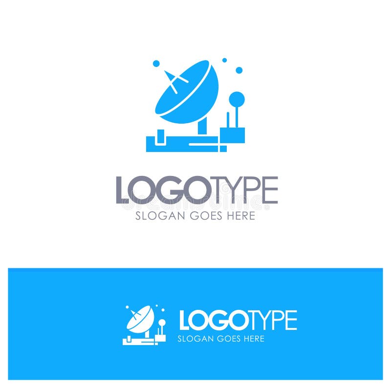 Antenna, Communication, Parabolic, Satellite, Space Blue Solid Logo ...