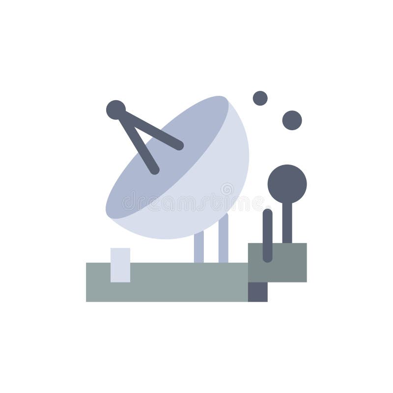 Communication Parabolic Satellite Dish Space Receivers Isolated On A