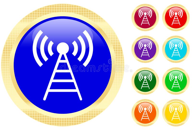 3d Radio antenna stock illustration. Illustration of fashioned - 6095953