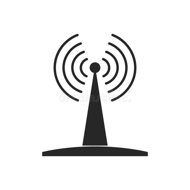 Broadcast, Transmitter Antenna Icon with Doodle Style Cartoon Vector ... Broadcast, Transmitter Antenna Icon with Doodle Style Cartoon Vector ...