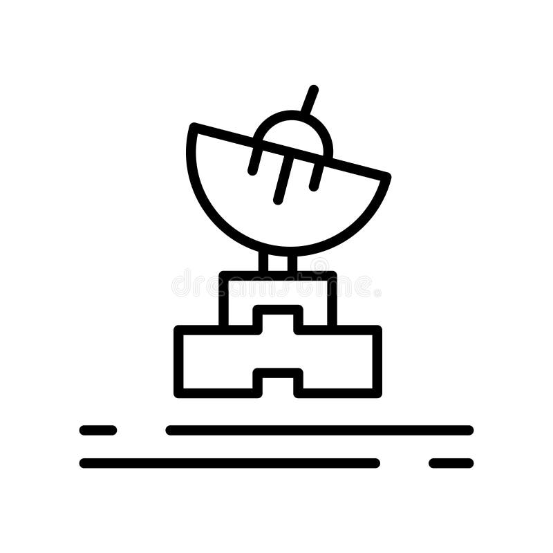 Antenna Icon Vector Isolated on White Background, Antenna Sign , Line ...