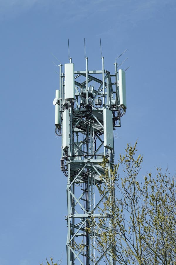 Antenna Installations 5G. Internet Broadcasting and Radio Transmission ...