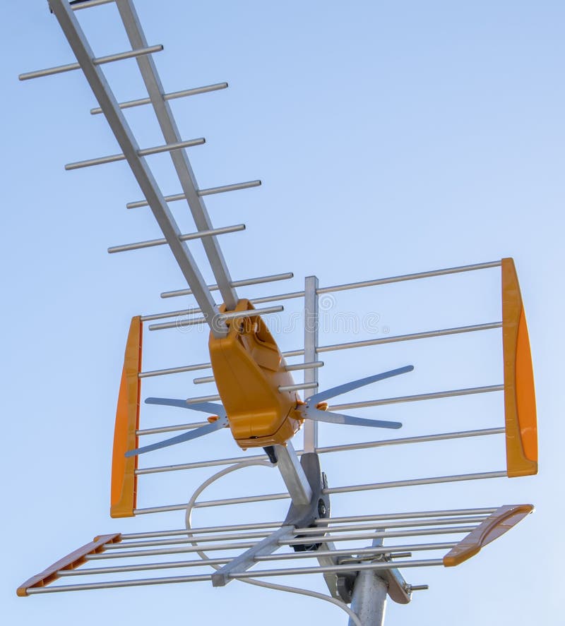 Antenna Installed in a Building. Stock Photo - Image of electronics ...