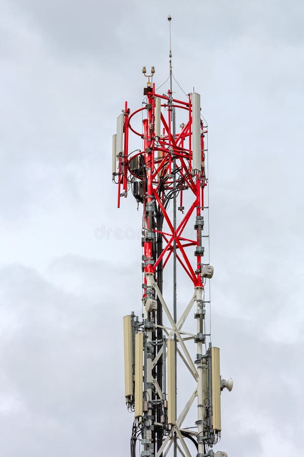Antenna Mast Clouds stock image. Image of antenna, equipment - 268947087