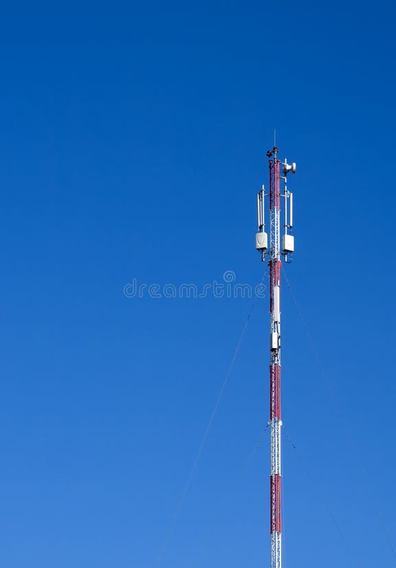 Antenna Mobile Communication. Stock Image - Image of data, receive ...