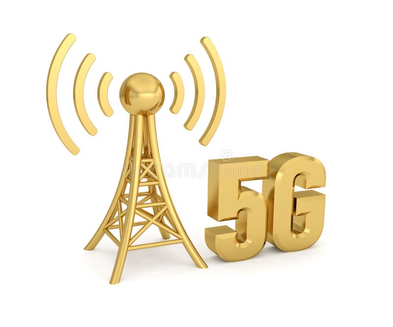 Antenna Network 5G Wireless Transmission Stock Illustration ...