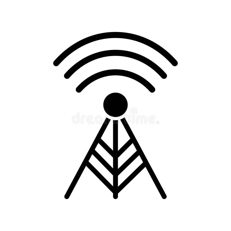 Antenna Network Icon Vector Template EPS10 File Stock Vector ...