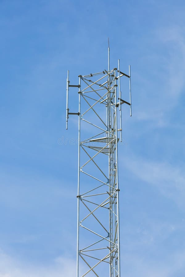Antenna repeater tower stock photo. Image of angle, stained - 85395022
