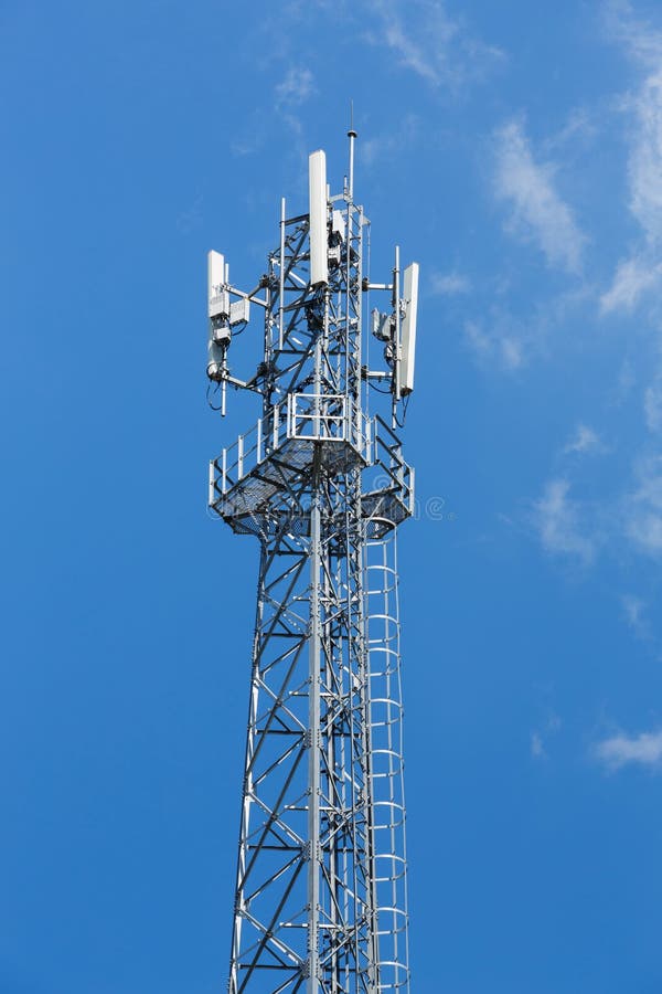 Antenna repeater tower stock photo. Image of metal, industrial - 85395032