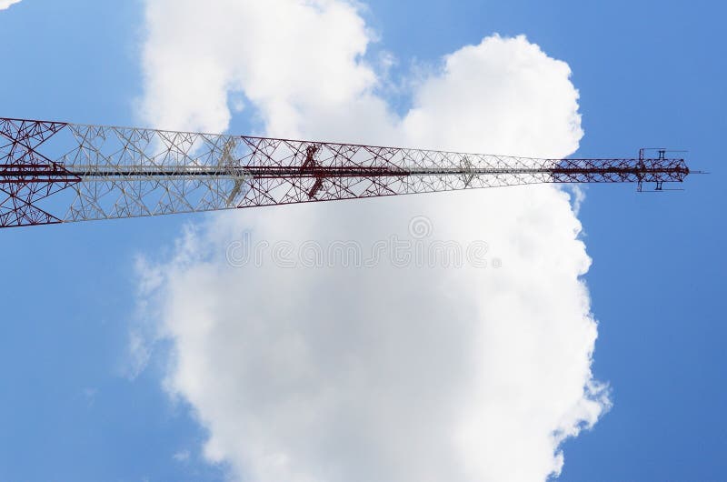 Antenna signal stock photo. Image of blue, satellite - 30613940