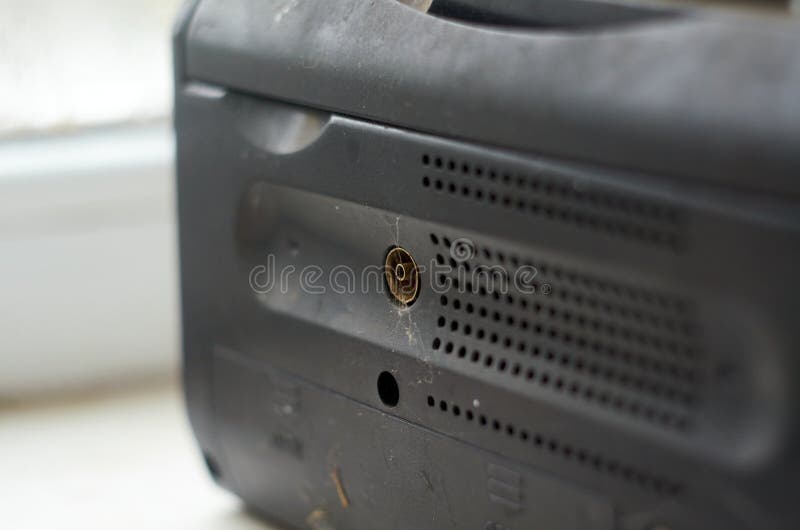 Antenna Socket on the Back of the Radio Stock Photo - Image of interior ...