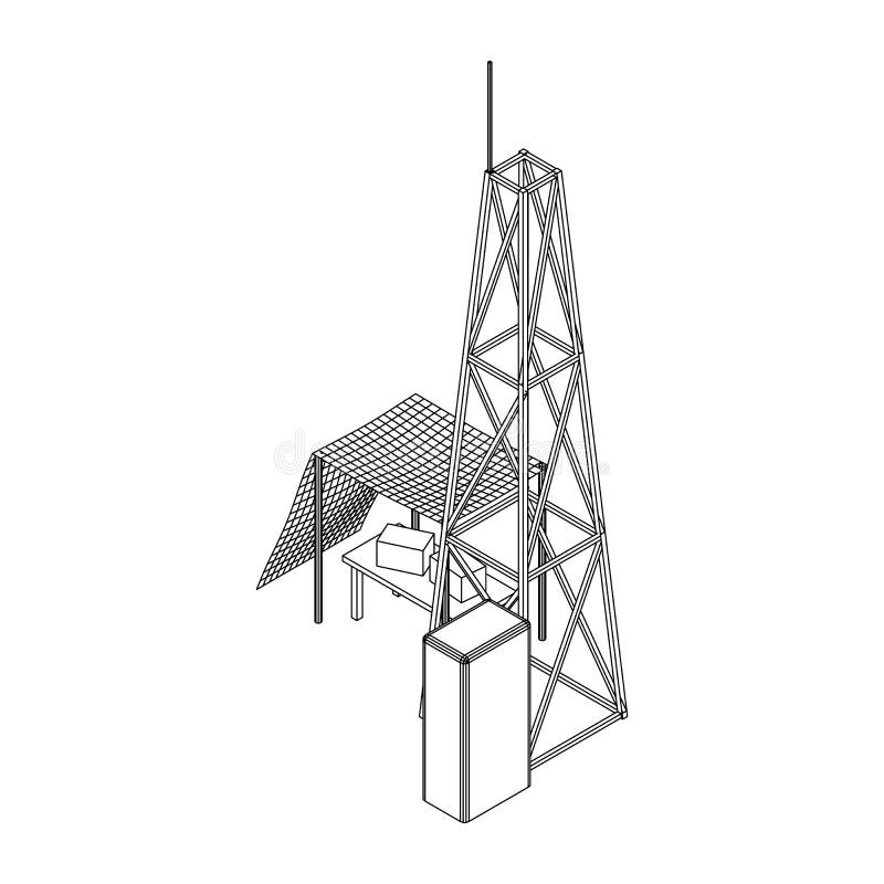 Antenna. Telecommunications Transmitter Radio Tower. Communications ...