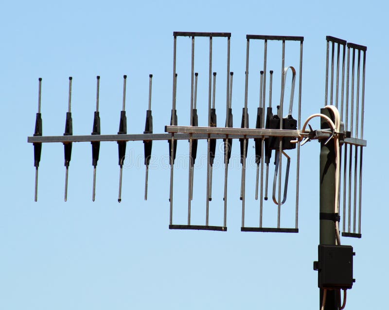 Antenna television. stock photo. Image of radio, reception - 12888492