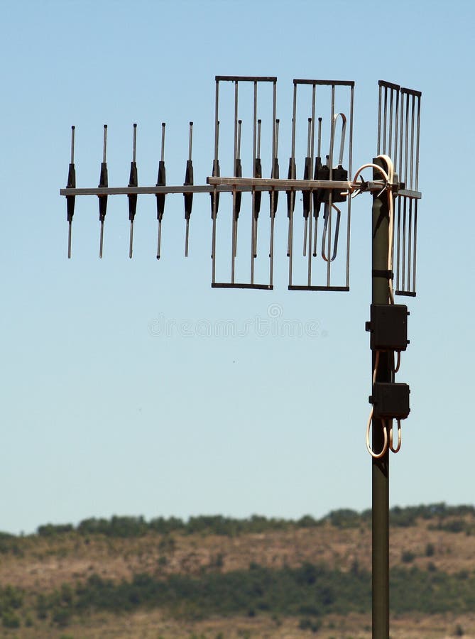 Antenna television. stock photo. Image of transmission - 12888542