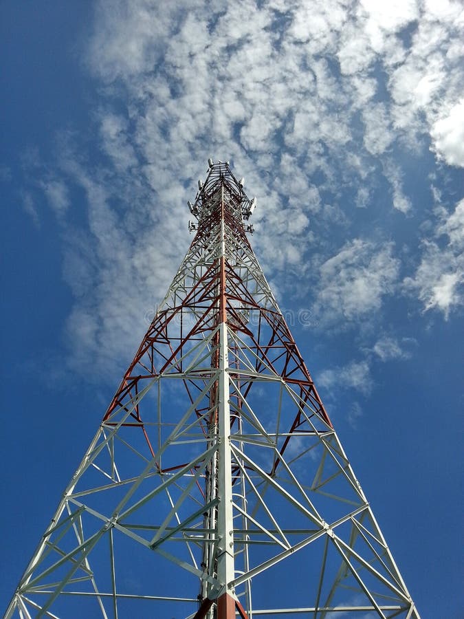 Antenna tower stock image. Image of communication, pole - 45712539