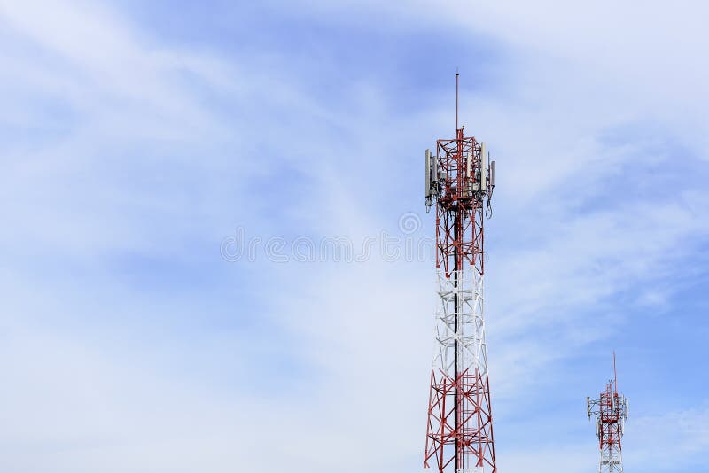 Antenna tower building y stock image. Image of broadcast - 72518061