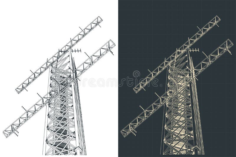 Antenna Tower Close Up Illustrations Stock Vector - Illustration of ...