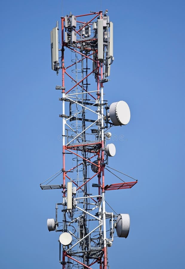 Antenna tower stock image. Image of repeater, television - 61107941