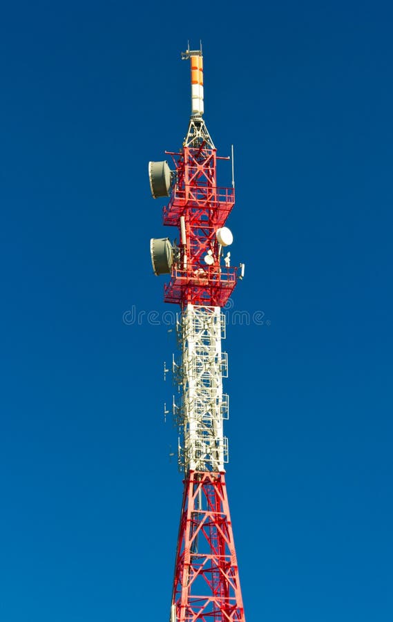 Antenna tower stock image. Image of phone, mast, broadcasting - 34654175