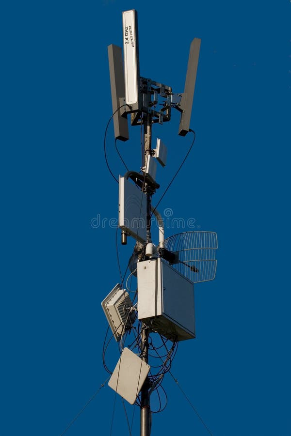 Antennas stock image. Image of blue, receive, development - 2464307
