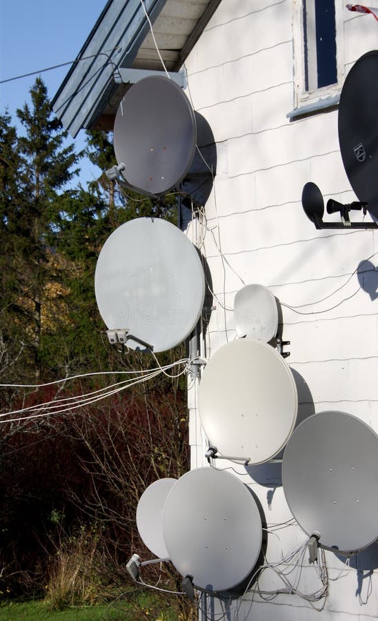 Antennas All Over the Place Stock Image - Image of house, lots: 7515779