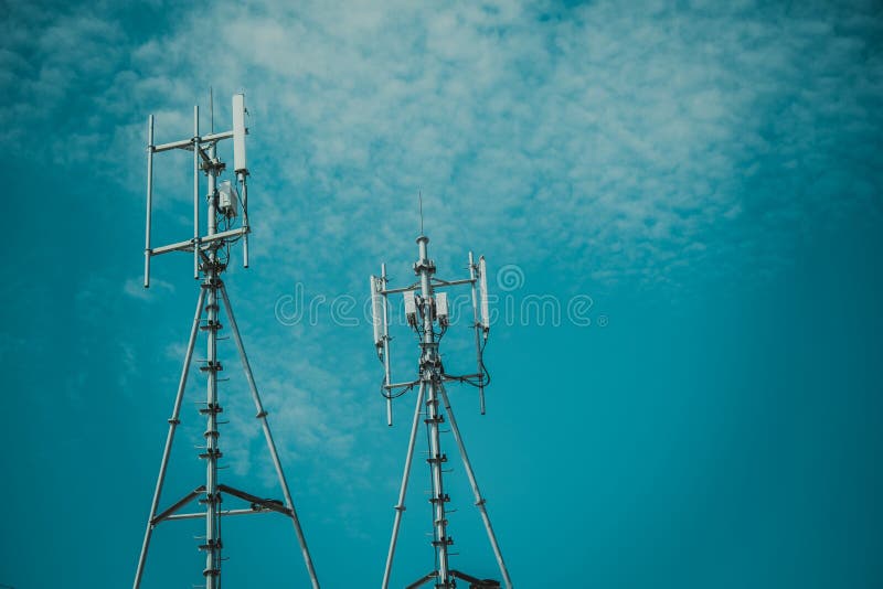 Antennas of Cellular and Communication Systems with the Blue Sky Stock ...