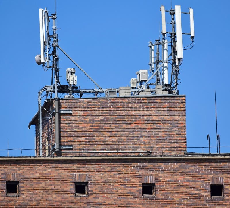 Antennas Top Old Warehouse Building Stock Photos - Free & Royalty-Free ...