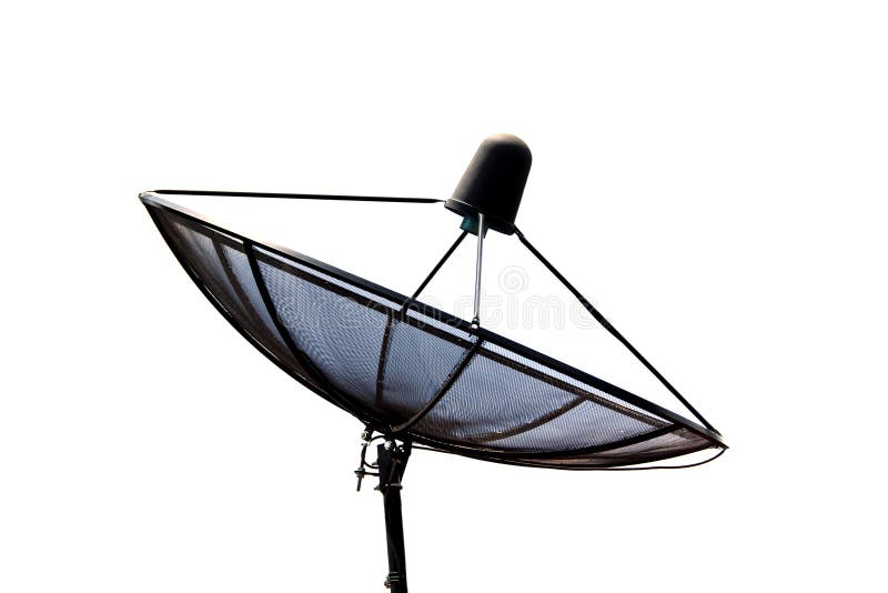 Antenne Parabolique Sur Un Fond Blanc Photo stock - Image du bleu ...