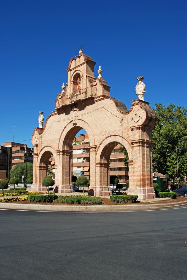 Estepa Gate and Bullring in Antequera, Spain Stock Image - Image of ...