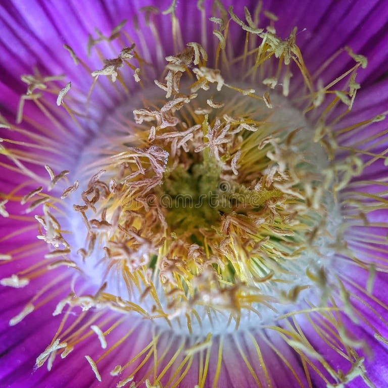 Anthers and Stigma of Sally My Handsome Plant Stock Image - Image of ...