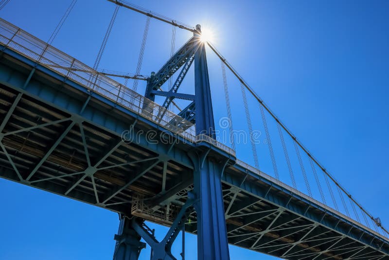 Anthony Wayne Bridge in Toledo, Ohio, USA Stock Photo - Image of ...