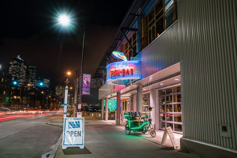 Anthonys Fish Bar Seattle Waterfront Editorial Photo - Image of label ...