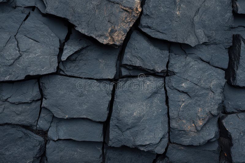 Anthracite Black Stone Texture with Grained Surface Stock Illustration ...