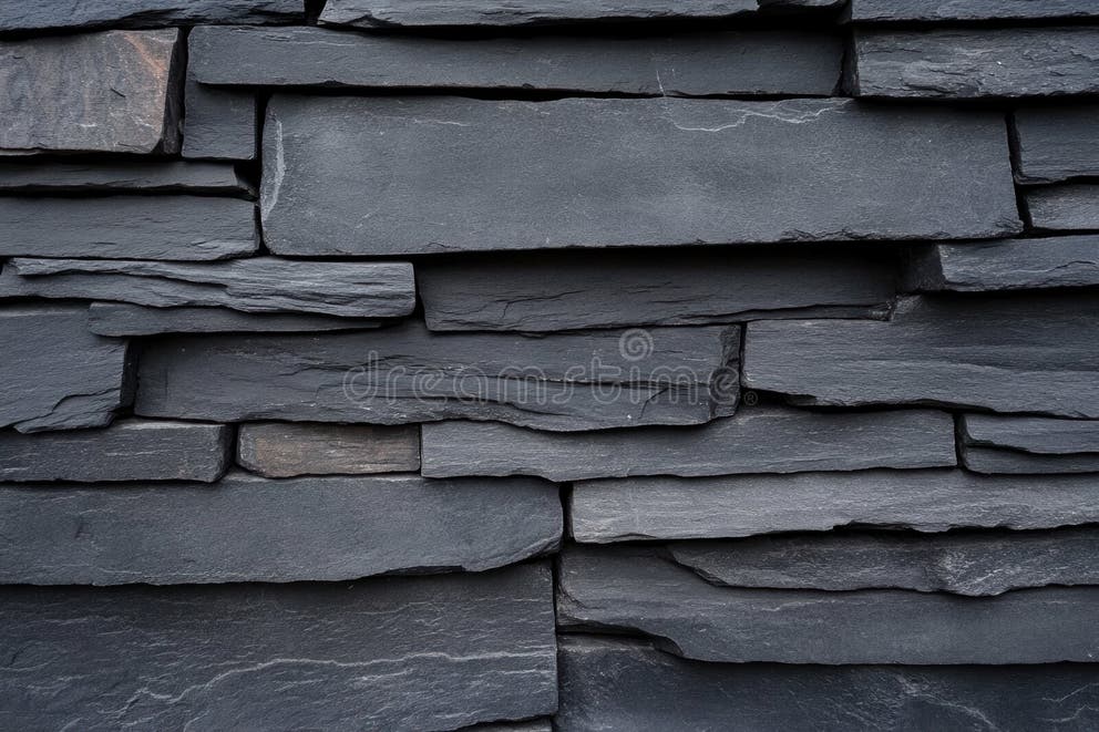 Anthracite Black Stone Texture with Natural Stone Pattern Stock ...