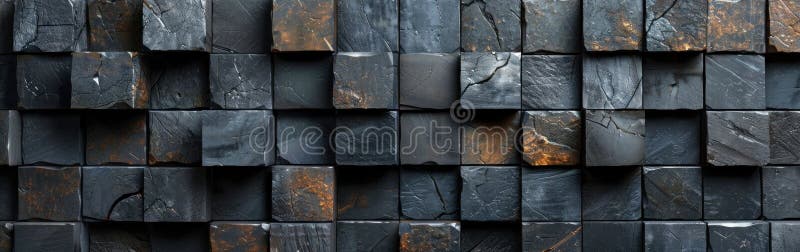 Anthracite Stone Mosaic Tiles Texture for Cement Background - Long ...