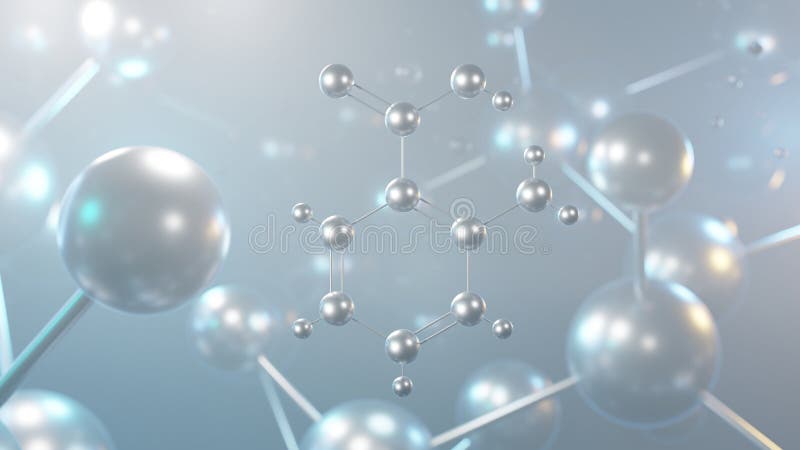 Anthranilic Acid Molecular Structure, 3d Model Molecule, Aromatic Acid ...