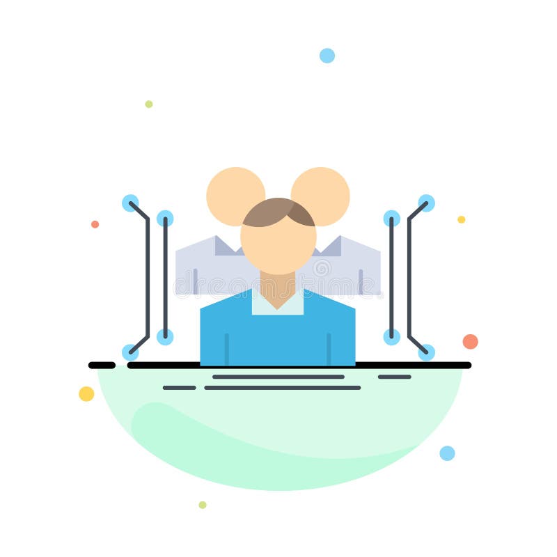 Anthropometry, Body, Data, Human, Public Flat Color Icon Vector Stock ...