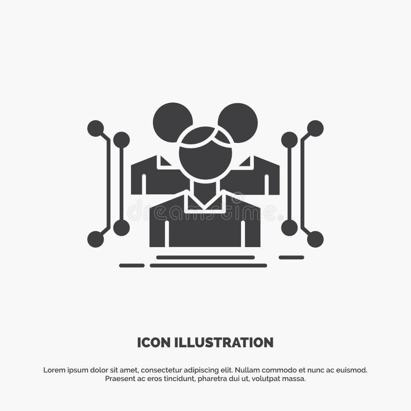 Anthropometry, Body, Data, Human, Public Icon. Glyph Vector Gray Symbol ...