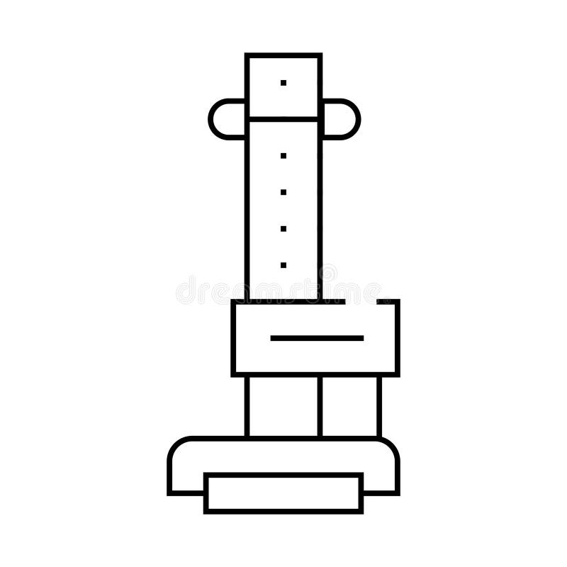 Anthropometry Tool Line Icon Vector Illustration Sign Stock Vector ...